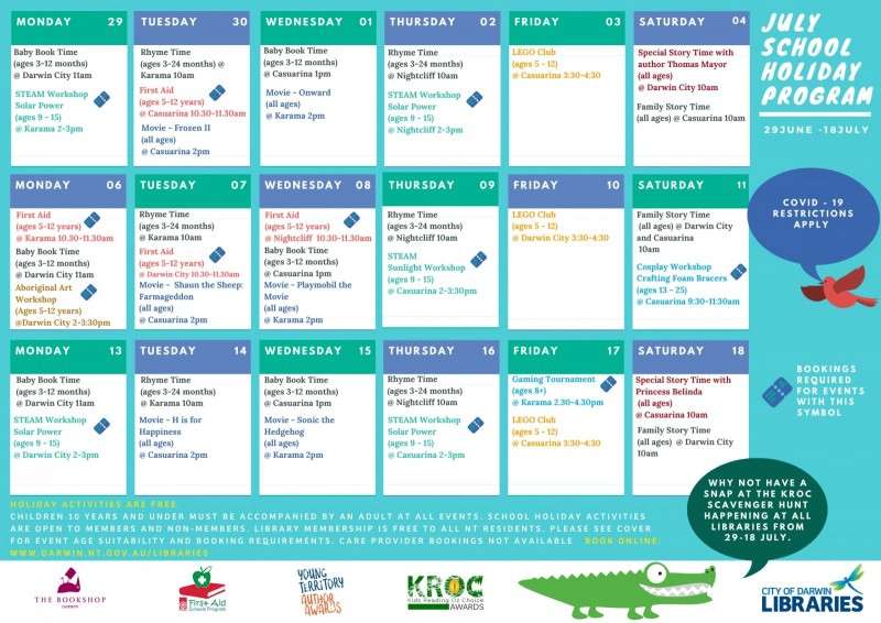 July School Holiday Program | Mirage News