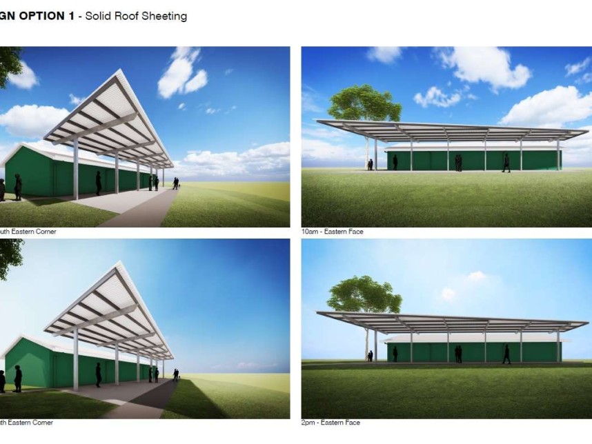 Malak Oval Club Room Shade Awning | City of Darwin | Darwin Council ...